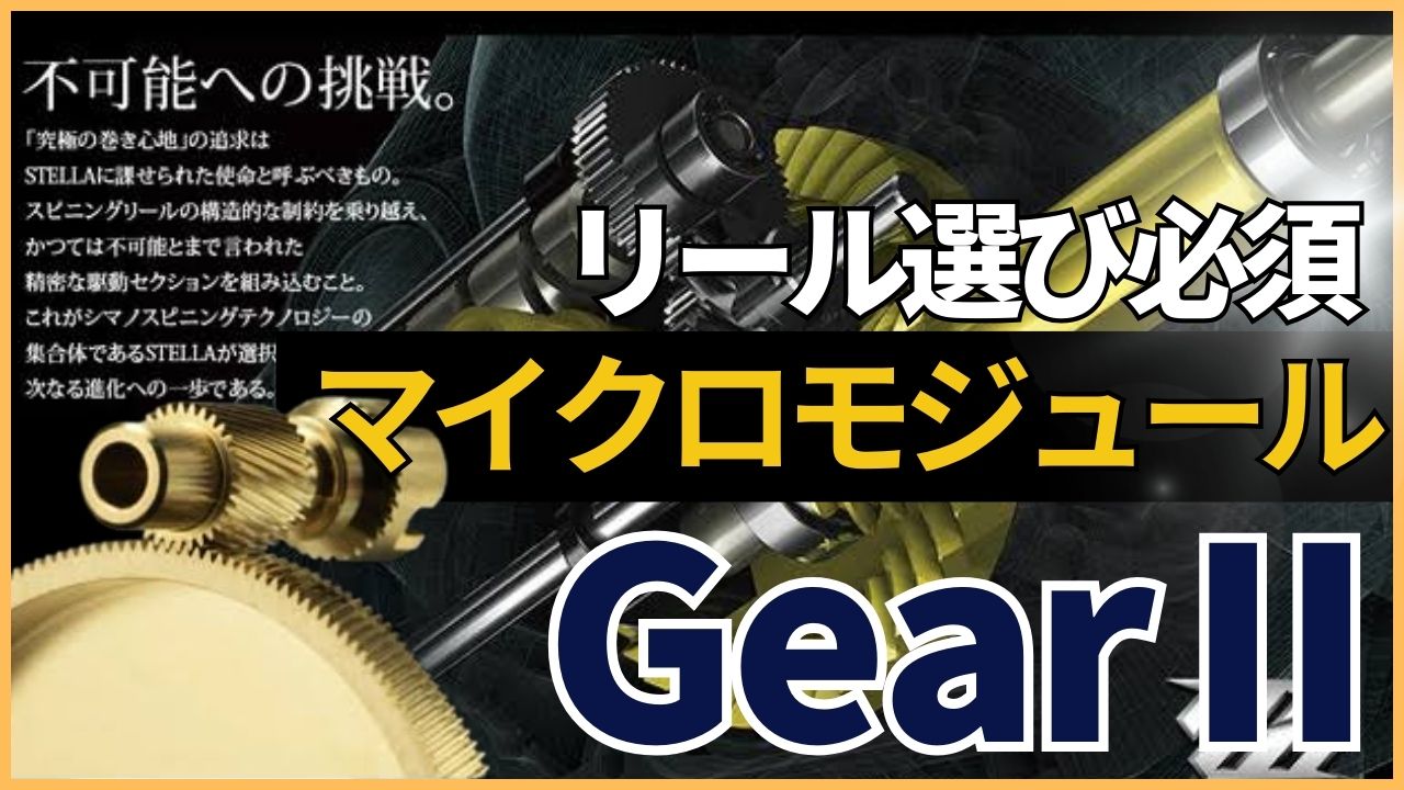 【確信】シマノのマイクロモジュールギアⅡはリール選びの必須機能で間違い無し | つりしろ